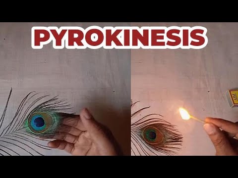 Pyrokinesis demonstration using a magical tool - YouTube