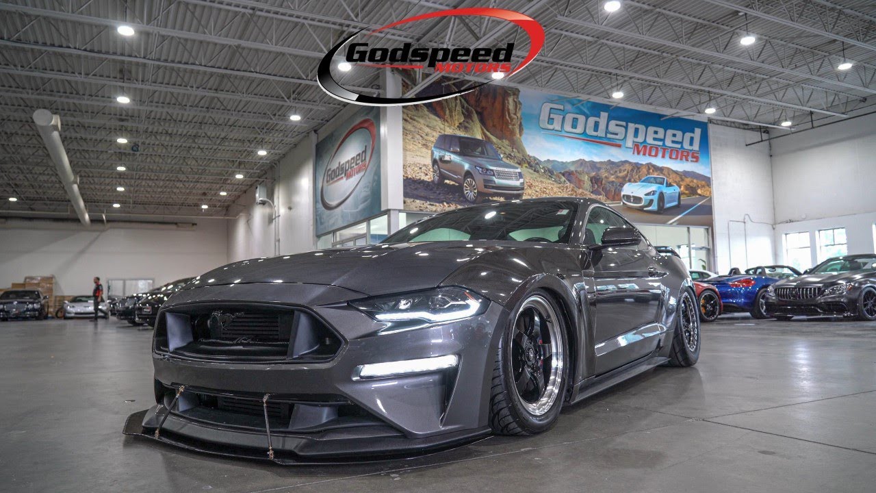 2018 Ford Mustang GT Bagged & Supercharged - YouTube