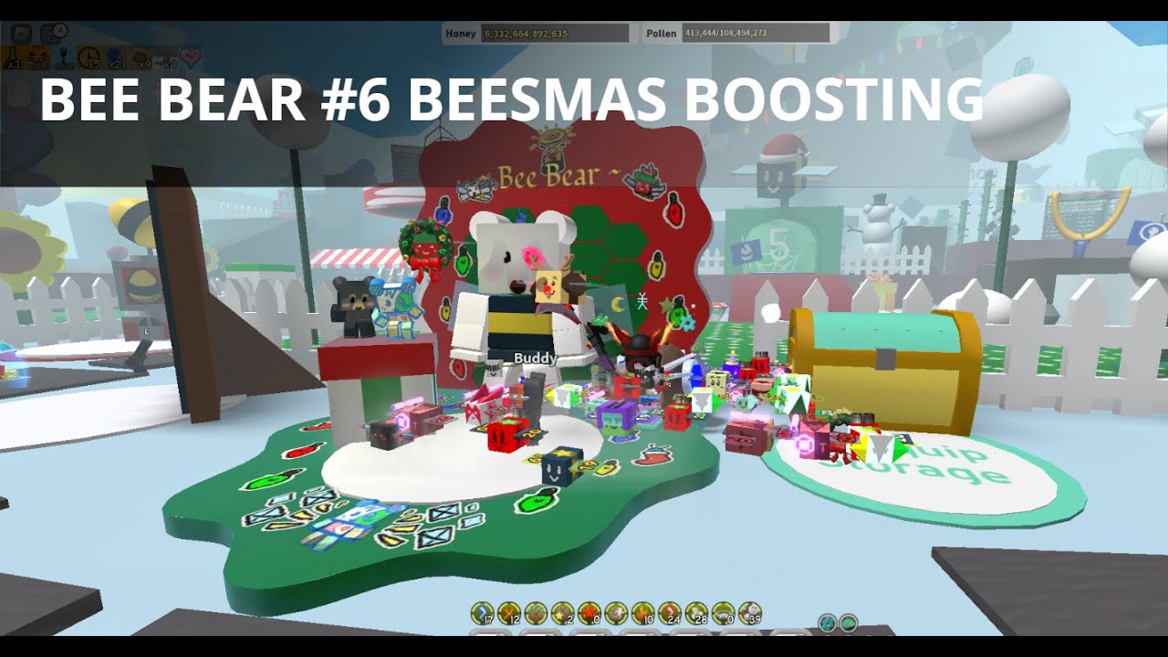 BEESMAS Quest | Bee Bear #6 Beesmas Boosting - YouTube
