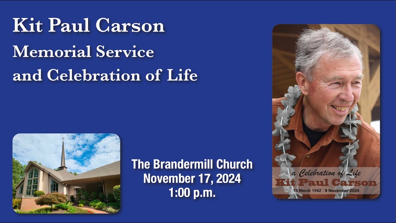 The Brandermill Church - Kit Carson Service - November 17, 2024 - YouTube