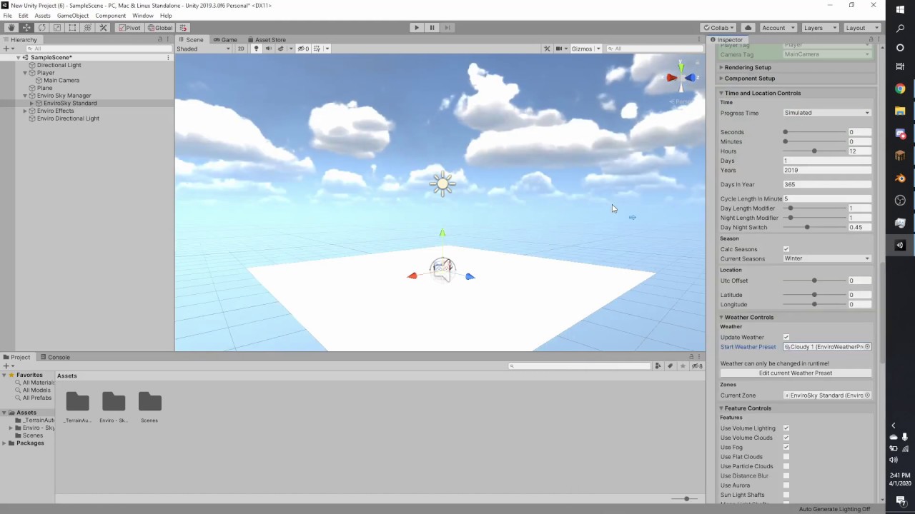 Enviro: Getting Started [Legacy Render Pipeline] - YouTube