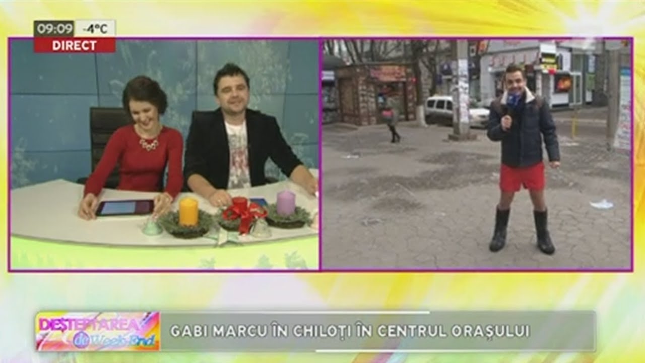 Gabi Marcu în chiloți în centrul orașului (Provocarea de weekend) - YouTube