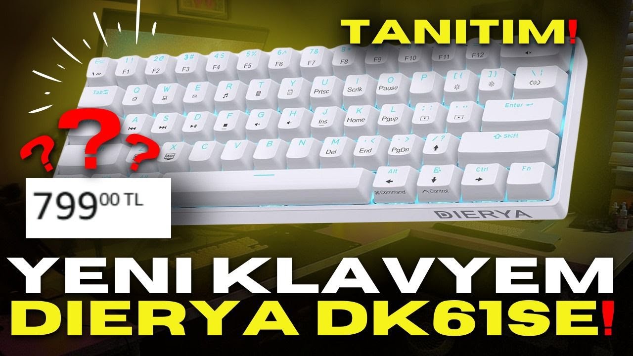 En İyi Fiyat Performans Klavyesi DIERYA DK61 SE Tanıtım - YouTube
