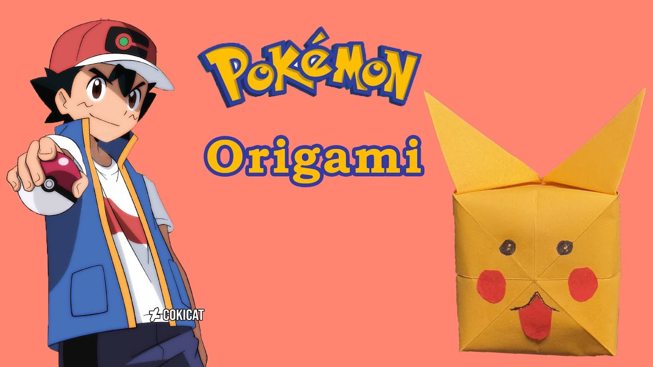 How To Make Pikachu Origami - YouTube