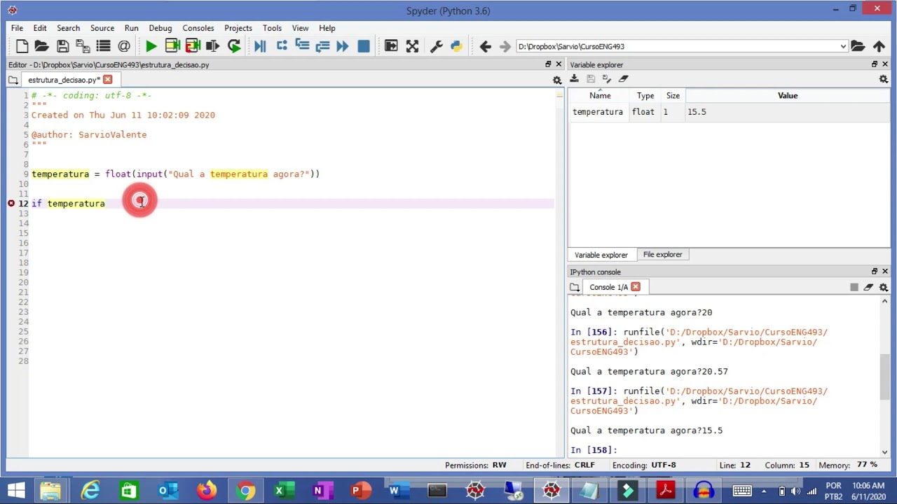 Python Aula 6 - Estrutura de decisão- Parte 1 - YouTube