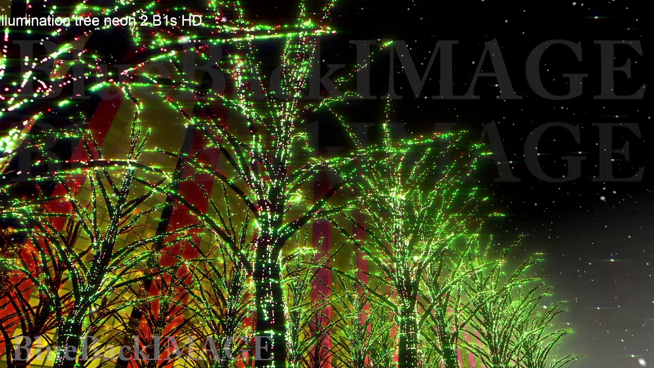 Stock Footage illumination tree city night light neon illumination tree ...