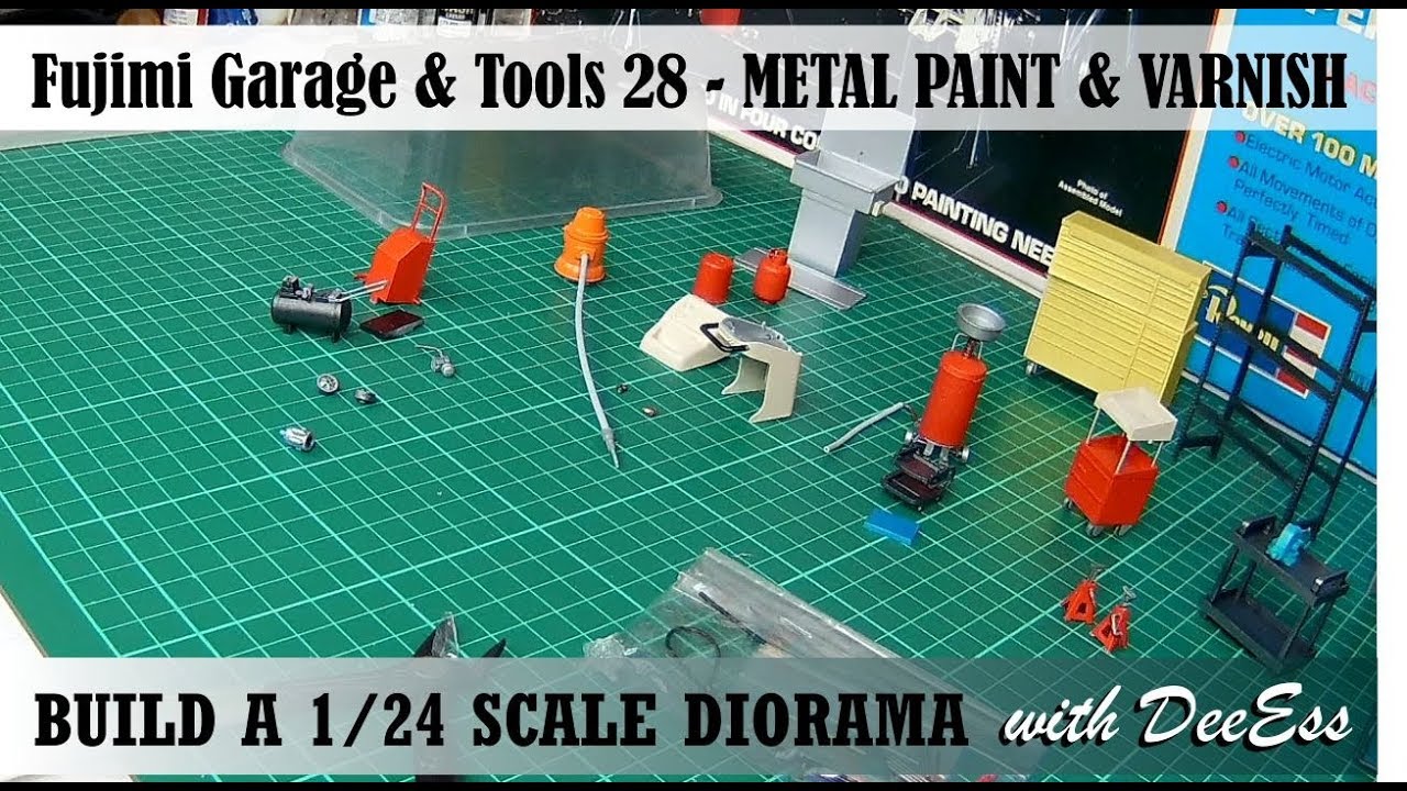 How to build a 1/24 scale garage diorama - Beginner Buildz pt 4 [494 ...