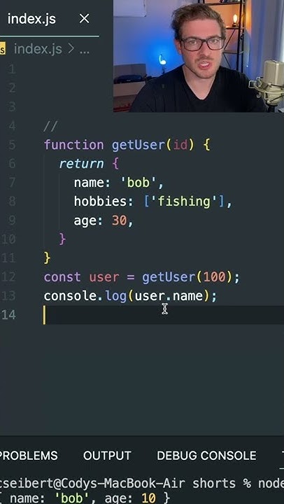 Clean Up Your Javascript Code By Using Object Destructing Shorts Youtube