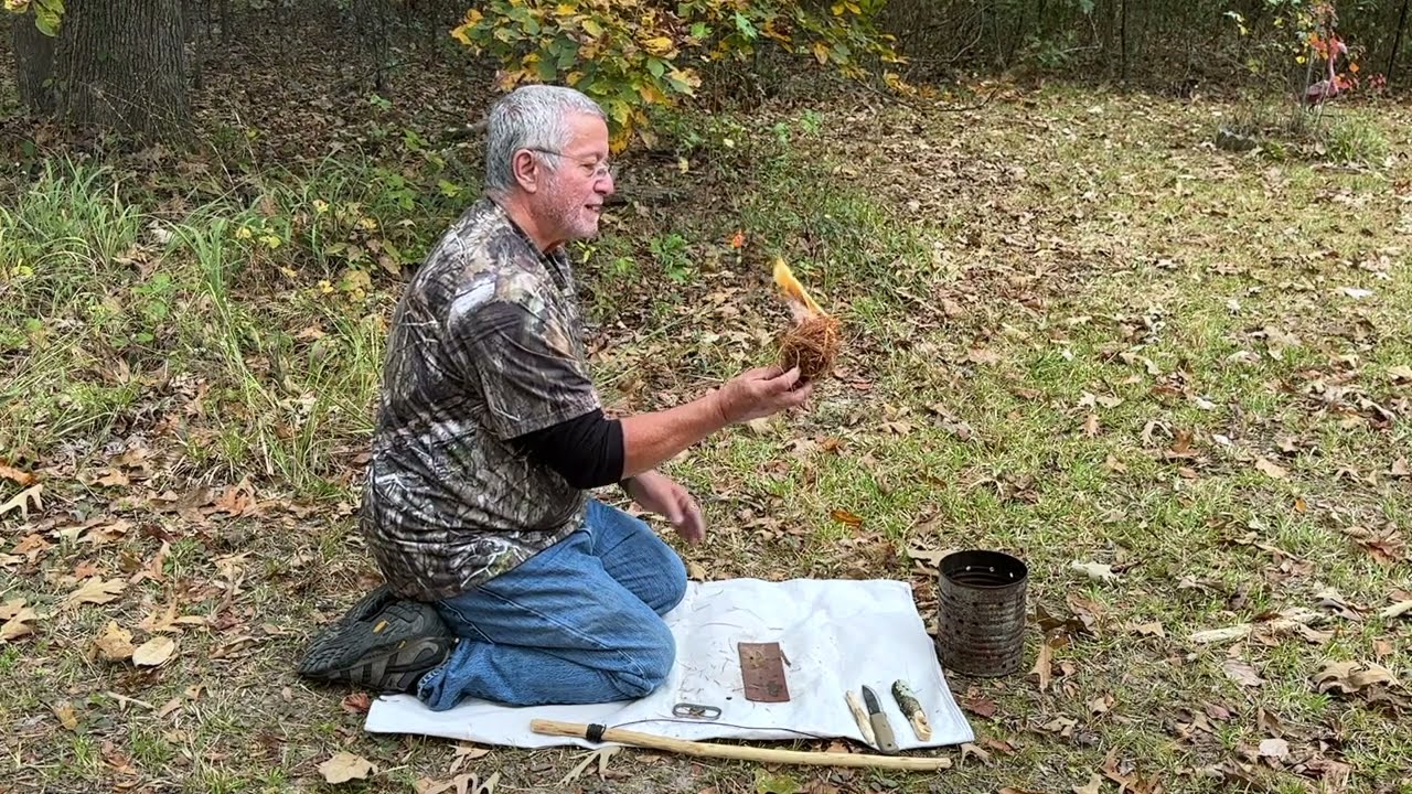 Primitive Fire | Embarrassing FAIL | Bow and Drill - YouTube