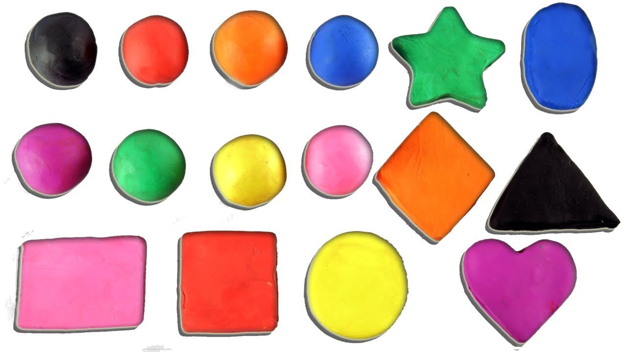 Lets Learn About Shapes & Colors for Kids + More Clay Videos - YouTube