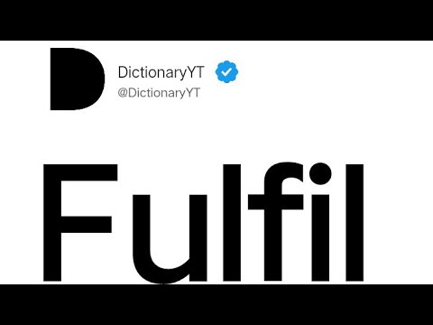 Fulfil Meaning in English - YouTube