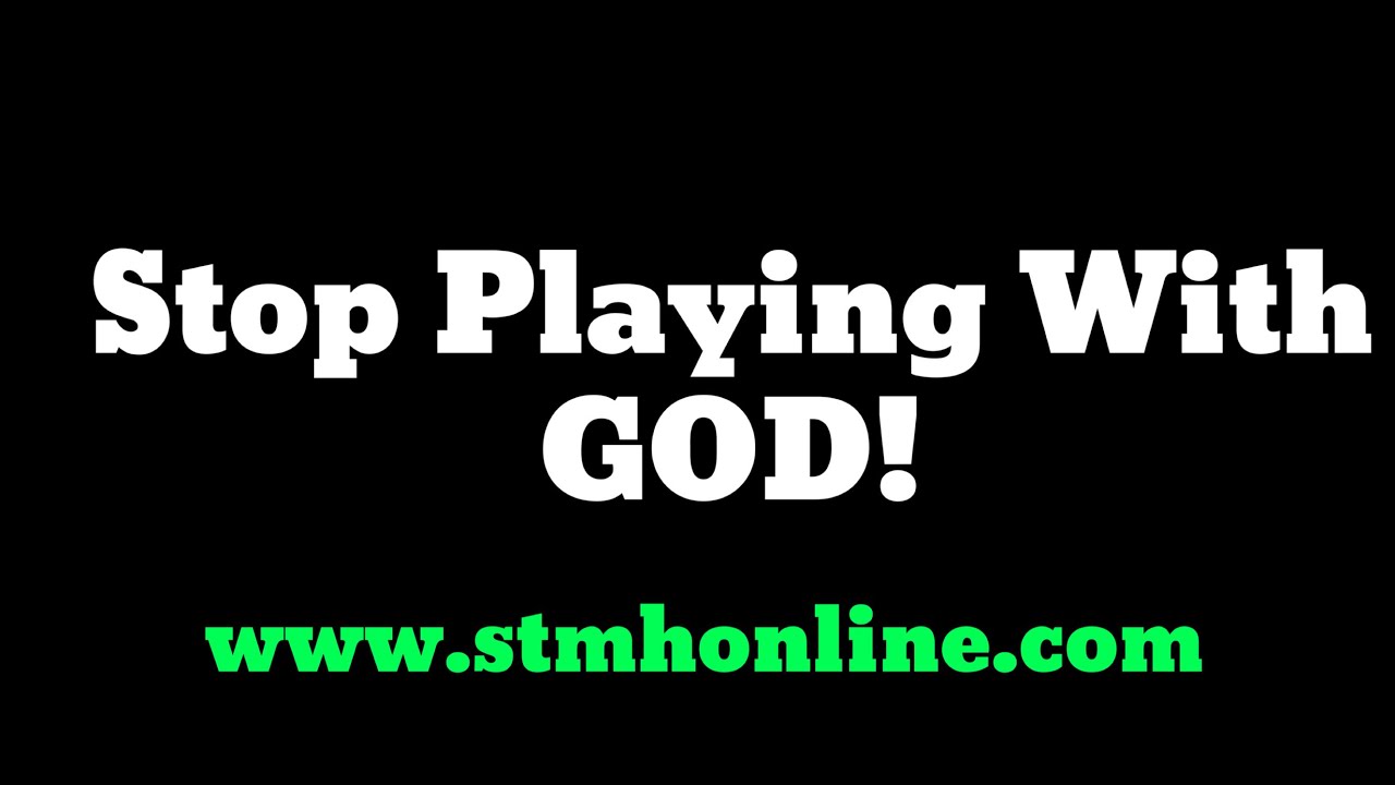 Stop Playing With God - Duane Johnson - YouTube