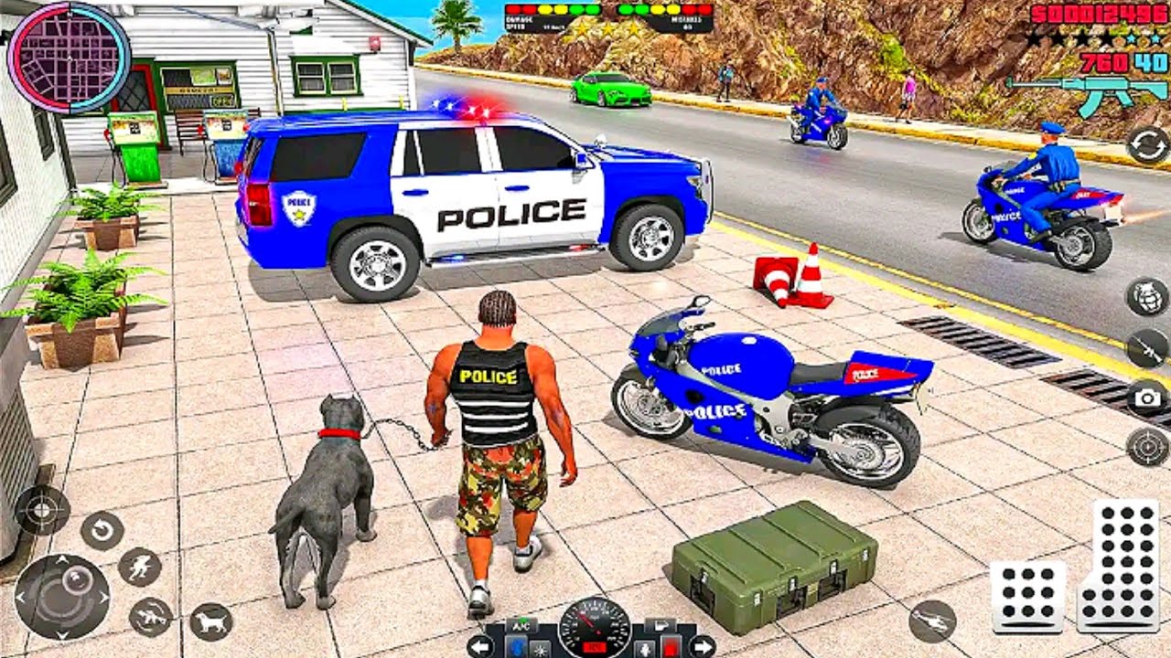 US Police Bike Rider Bike Game - Police Car Transporter Truck Game 2024 ...
