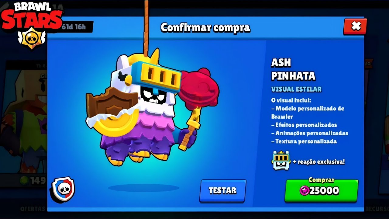 COMPRANDO A SKIN DO ASH PINHATA DA LIGA ESTELAR - YouTube