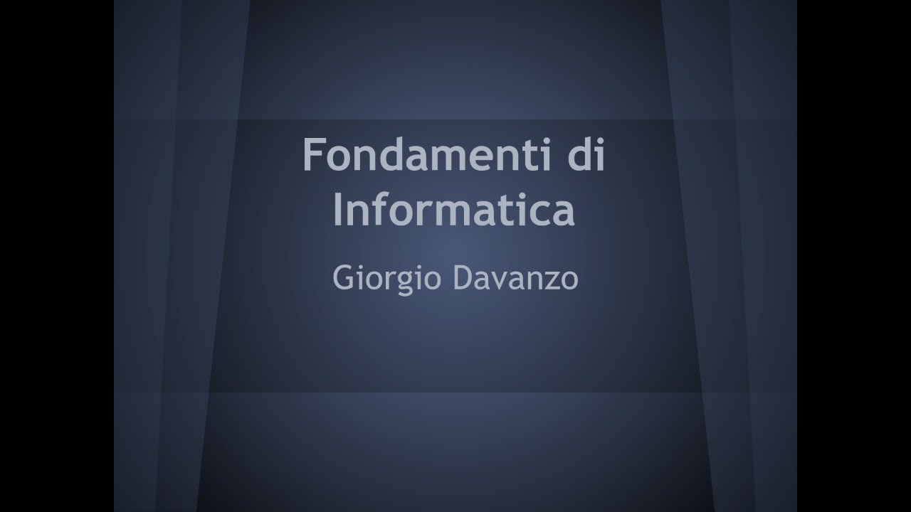 Fondamenti di Informatica - P05 Variabili - YouTube