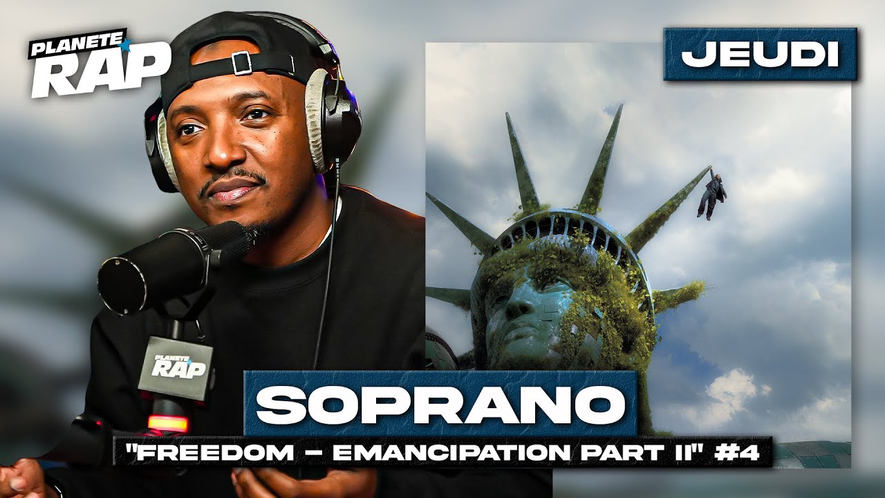 #PlanèteRap Soprano "Freedom Emancipation Part II" avec R E D K, Achim, Mehdi Miklo .. & Fred ...
