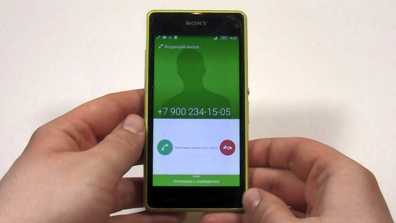 Sony Xperia Z1 Compact (Yellow) incoming call - YouTube