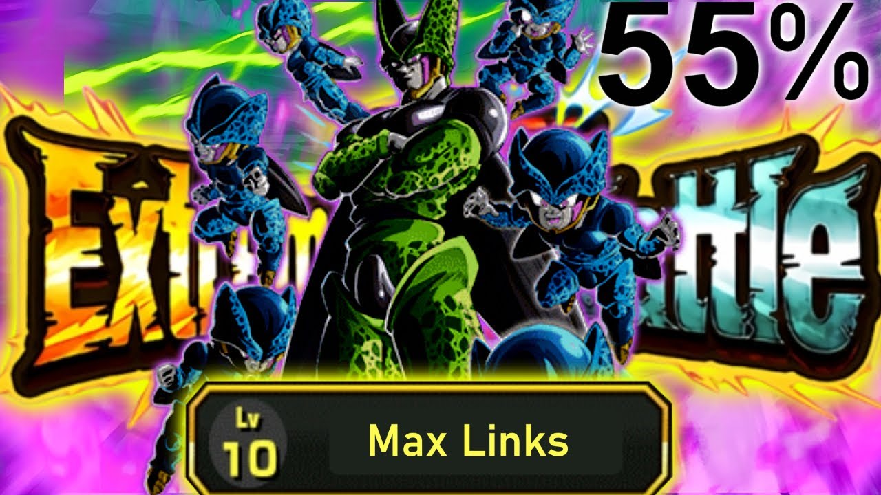 Very impressive!! level 10 links 55% EZA PHY LR Cell (Dokkan Battle ...