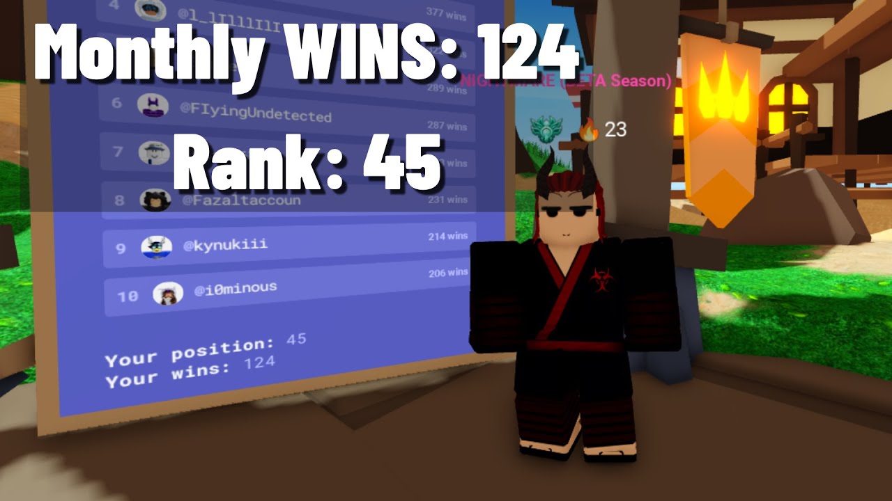 Grinding Wins For Leaderboard Roblox Bedwars Youtube
