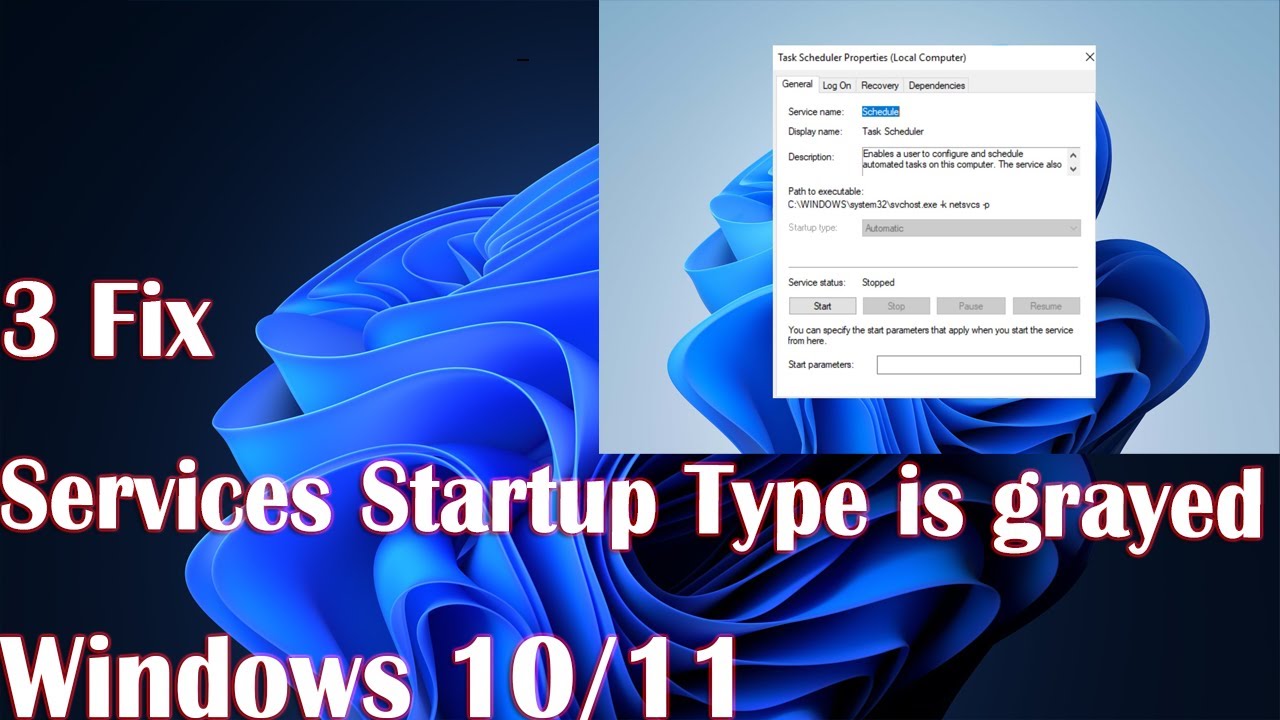 3 Fix Services Startup Type is grayed out in Windows - YouTube