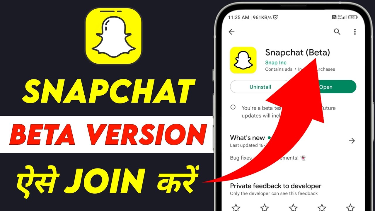Join snapchat beta version | snapchat beta user kaise bane - YouTube