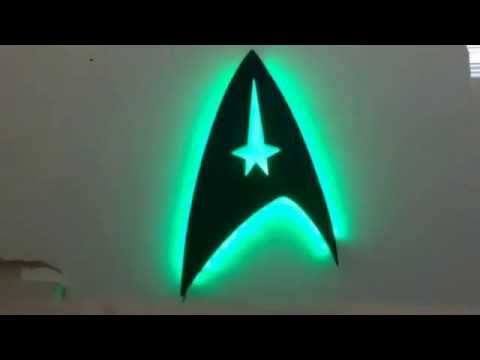Star Trek led wall art - YouTube