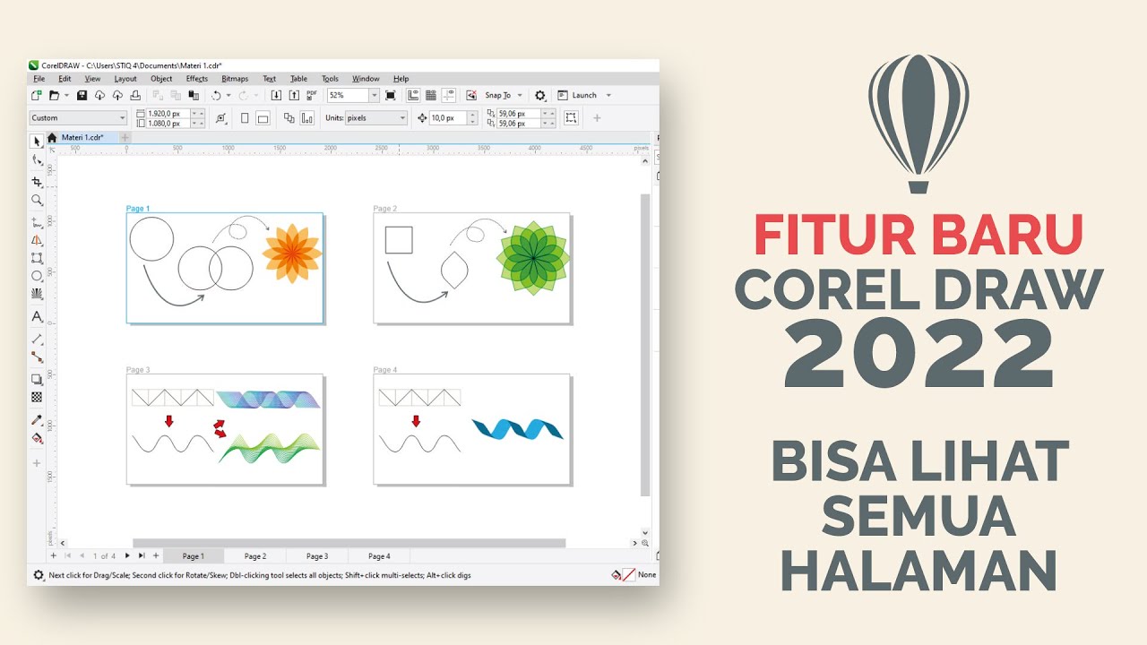 FITUR BARU CORELDRAW 2022 | BISA LIHAT SEMUA HALAMAN | #01 - YouTube