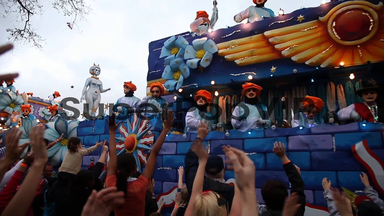 New Orleans Celebrates Mardi Gras on February 11, 2013 in... - YouTube