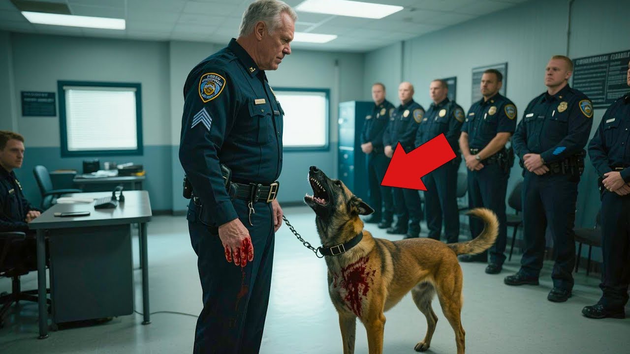 The K9 dog keeps barking at a police officer — when they discover the ...
