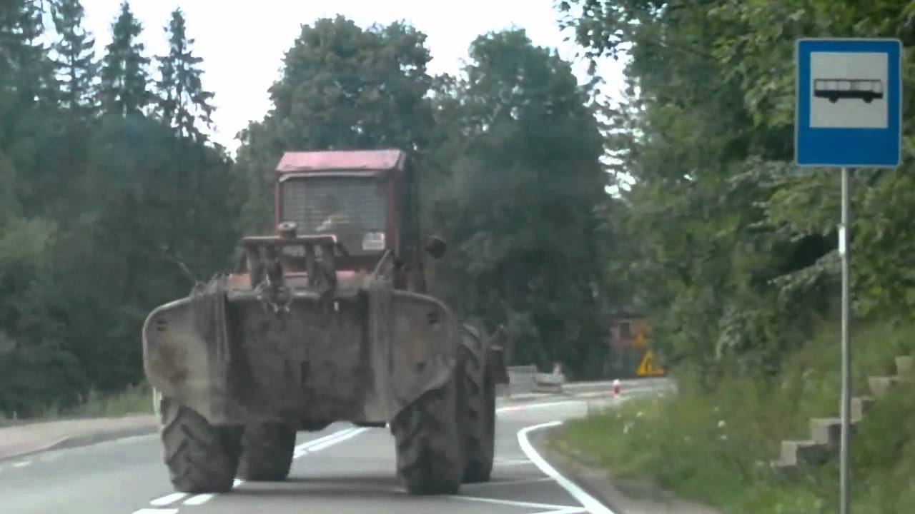 Epic very drunk Polish tractor driver - YouTube
