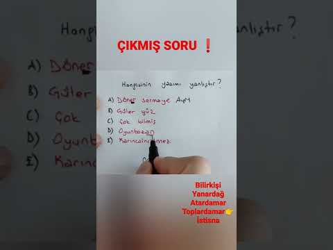 ÇIKMIŞ SORU❗ YAZIM KURALLARI TYT / KPSS