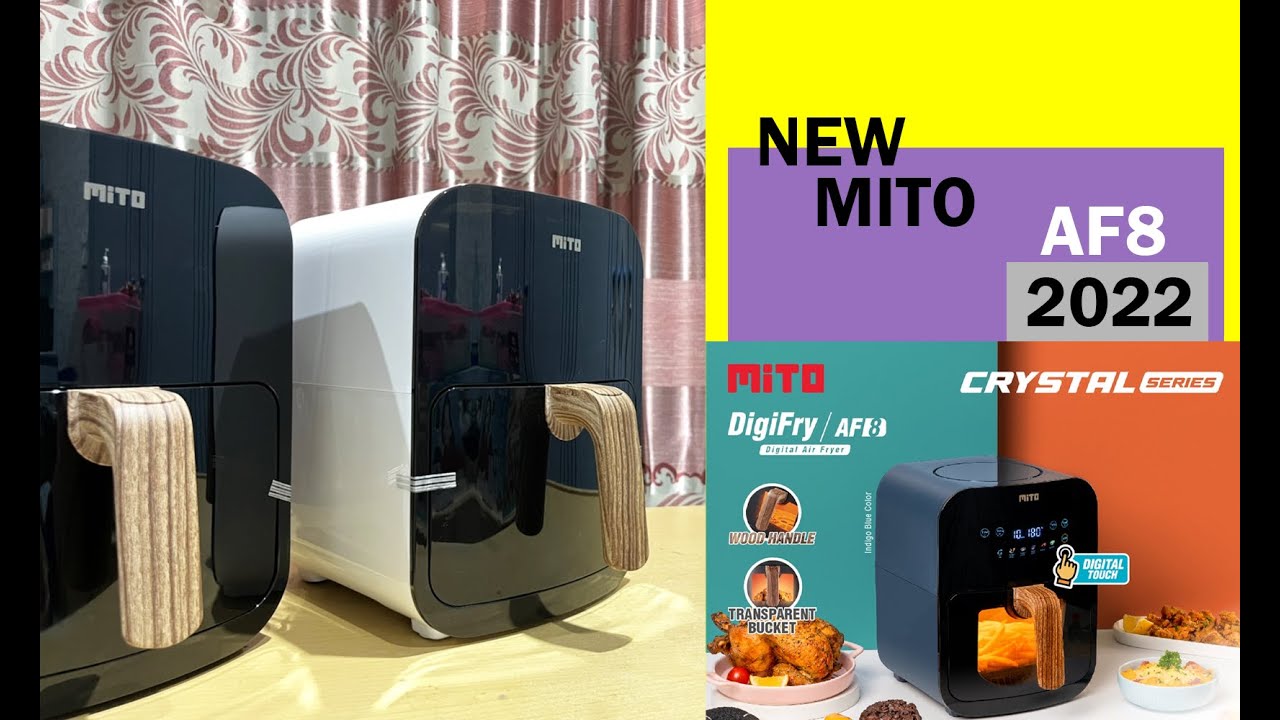 TRANSPARANT BUCKET ? AIR FRYER MITO AF8 - NEW 2022 CRYSTAL SERIES # ...