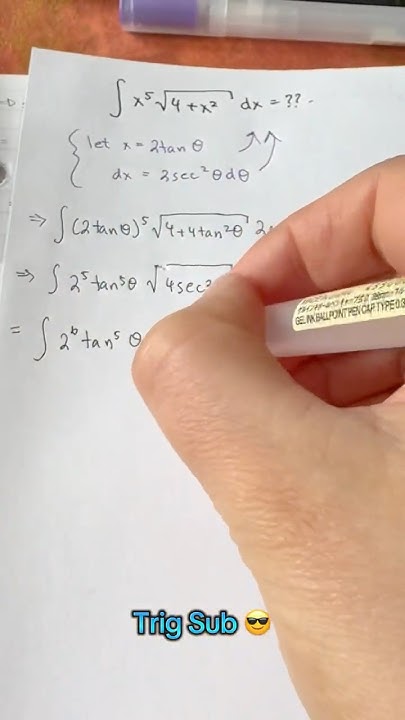 Solving Radical Integral with Trig Substitution! (3-Step Process) Comment your Final Answer! # ...
