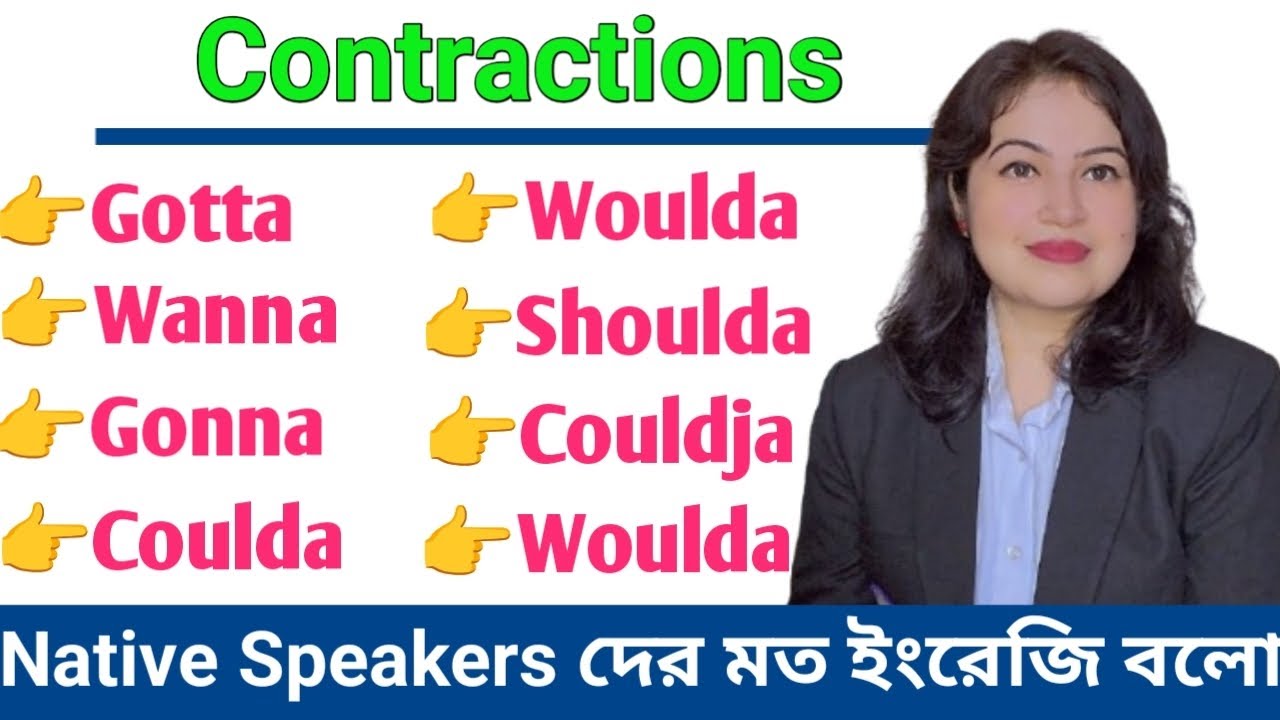 Gonna l Gotta l Coulda l Woulda l All Contractions in 1 video l English ...