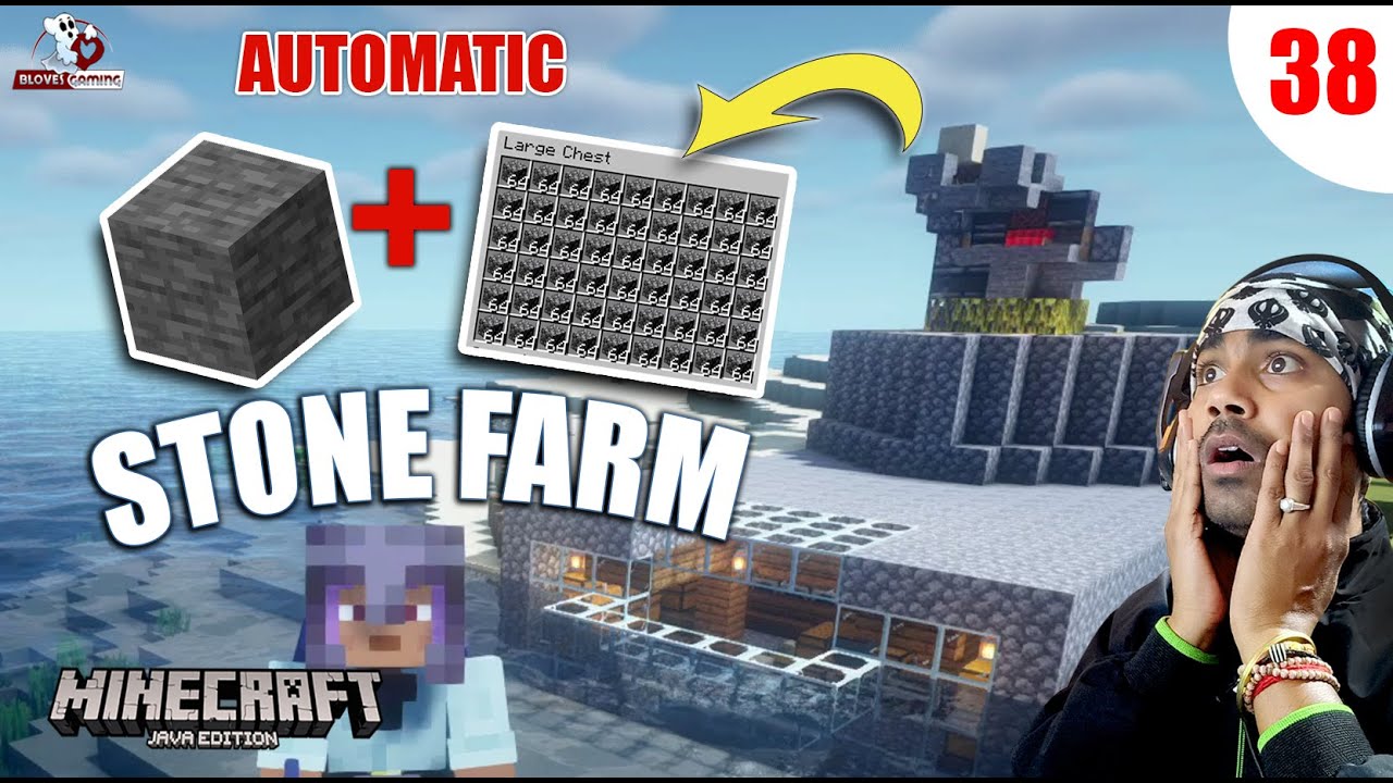 ULTRA GIANT AUTOMATIC STONE FARM | Cobbel Stone Farm 1.19.4 | Minecraft ...
