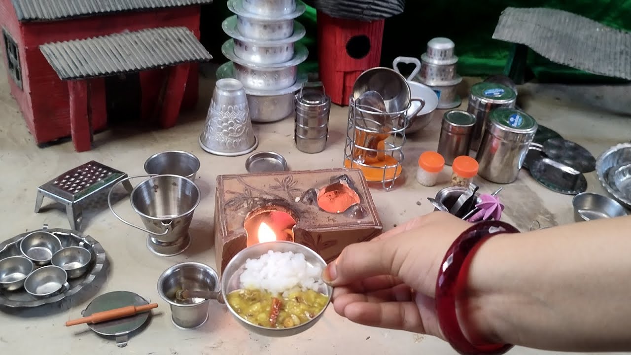 Miniature Cooking/ Daal Chawal/ Mini Food Zone#youtube - YouTube