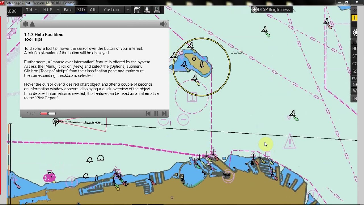 JRC ECDIS JAN 9201 / 7201 Help Facilities / 1.1.2 Safebridge Training ...
