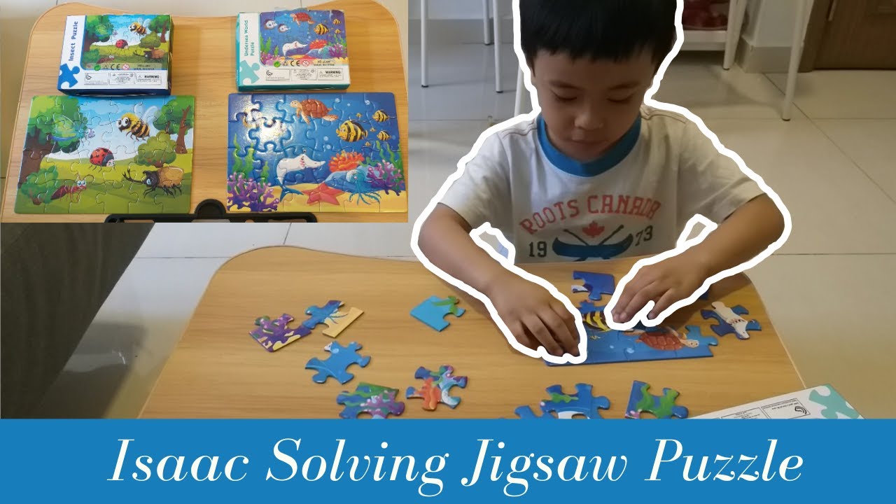Isaac Solving Jigsaw Puzzle | Fixing Jigsaw Puzzle | Puzzle Fun ...