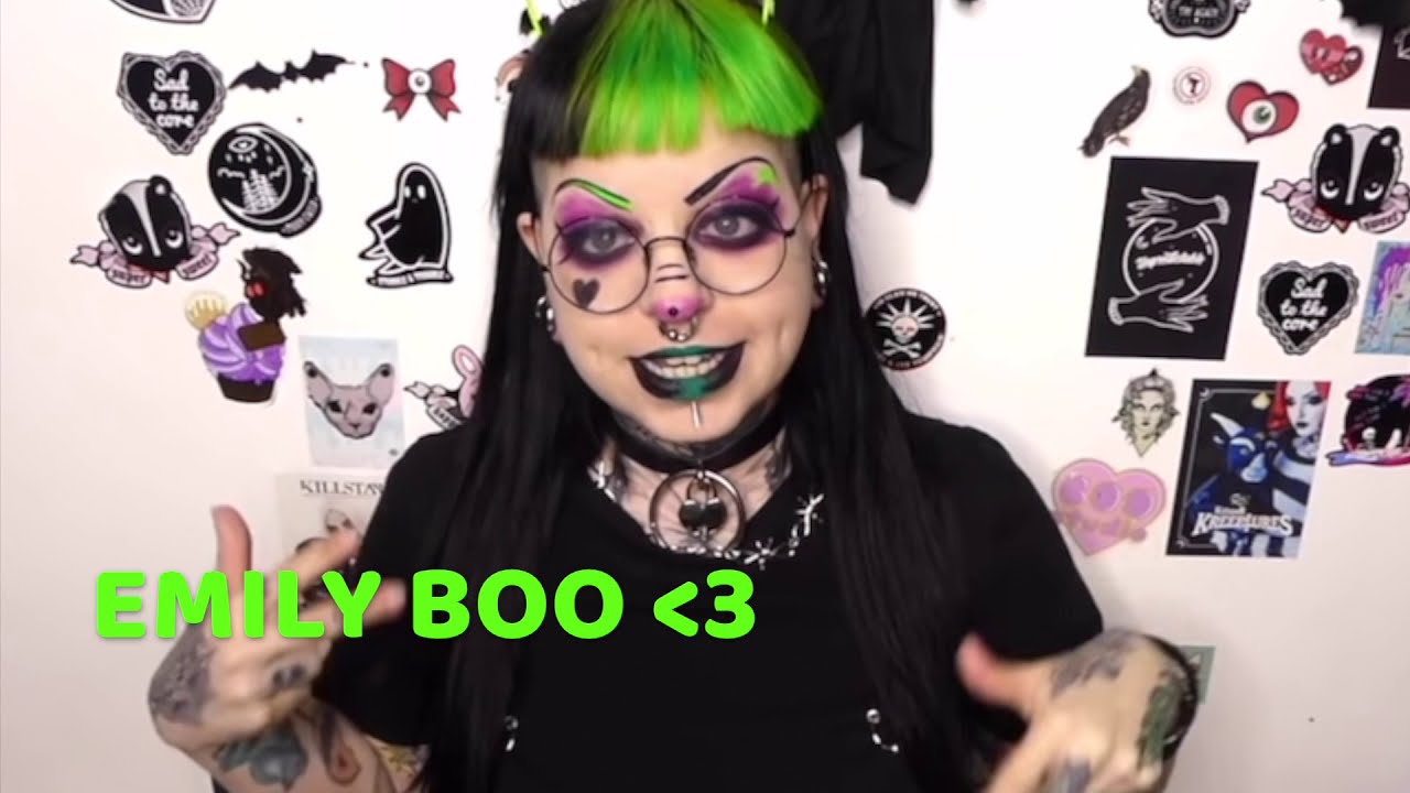 Emily Boo Transformation (Goth makeover 2021) - YouTube