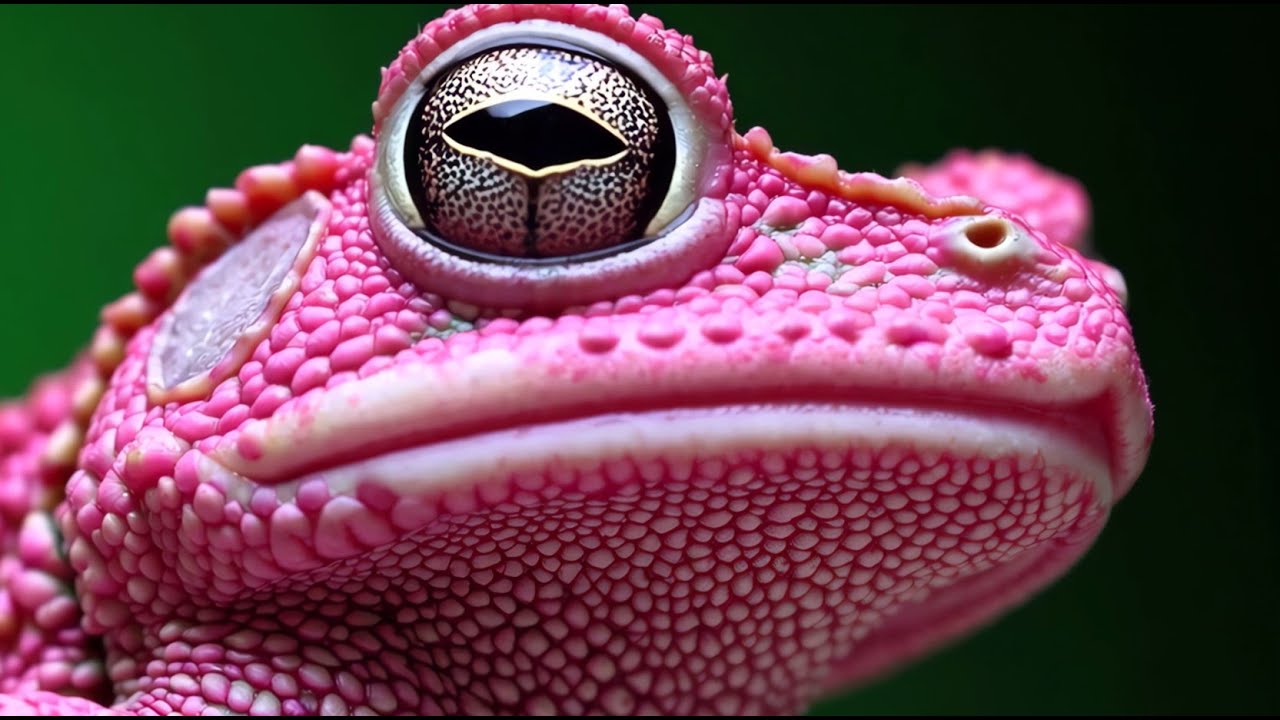 Close Up Of A Pink Frog Free No Copyright Background Music | Royalty ...