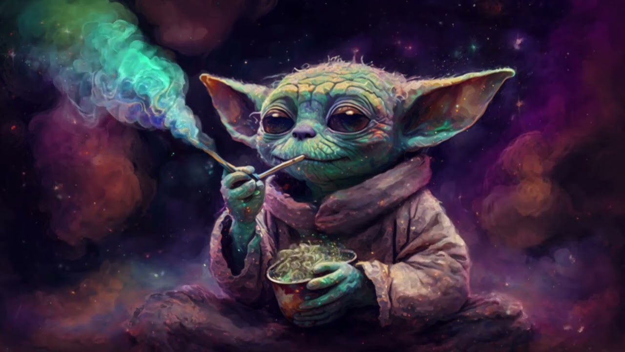 Yoda Smoking Weed