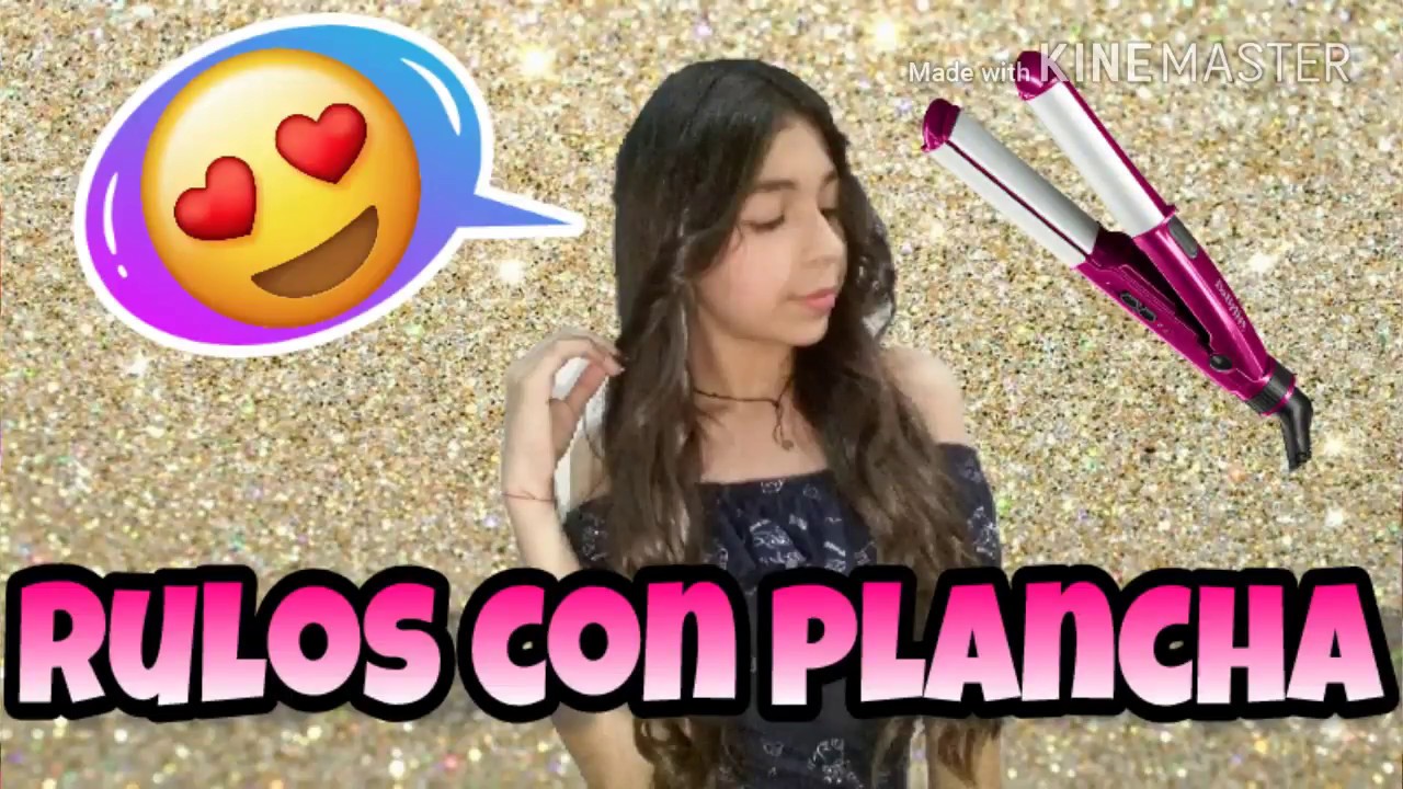 Como hacer Rulos con Plancha Rápido y Fácil!! - YouTube