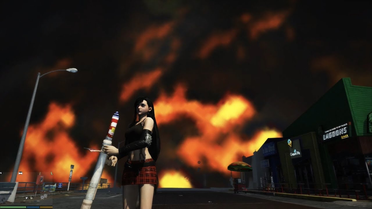 GTA V 무서운 위력의 초소형 원자폭탄 미사일을 쏘아보다! nuclear device MOD - YouTube