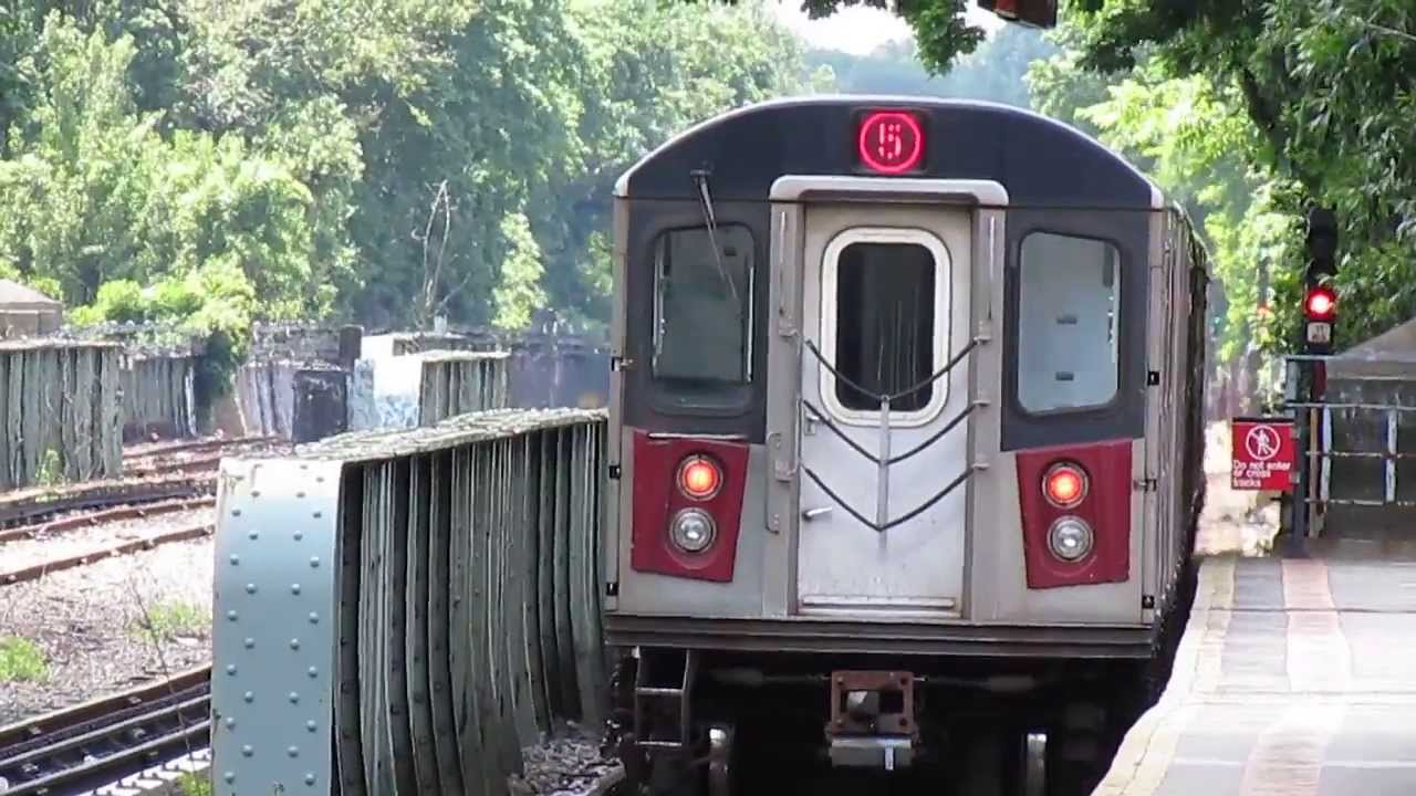 R142 (5) Shuttle Train At Morris Park - YouTube