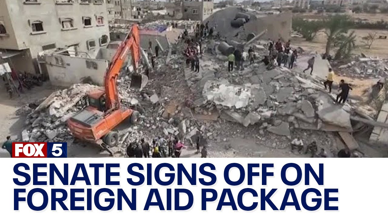 Senate signs off on foreign aid package - YouTube