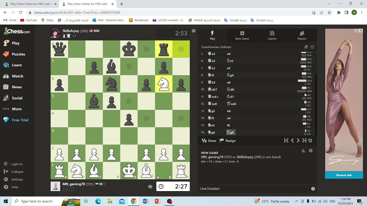 streaming chess part 2 - YouTube