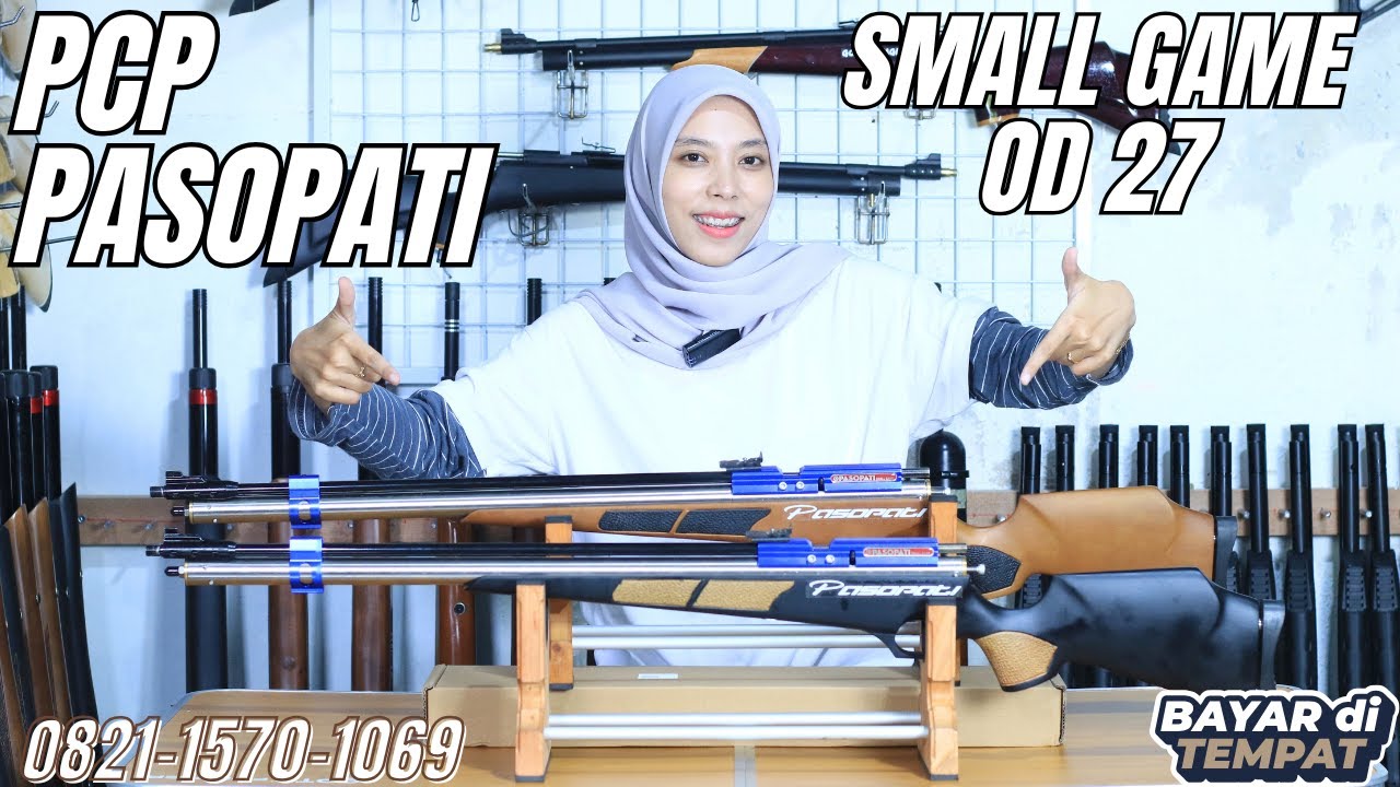 HARGA SENAPAN PCP PASOPATI SMALL GAME STAINLESS OD 27 TERBARU - YouTube