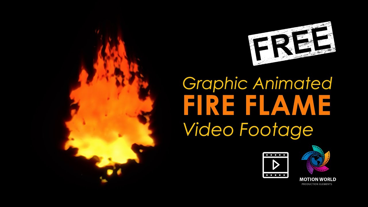 Free Download | Graphics Fire Flame Motion Stock Footage - YouTube