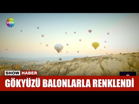 Gökyüzü balonlarla renklendi