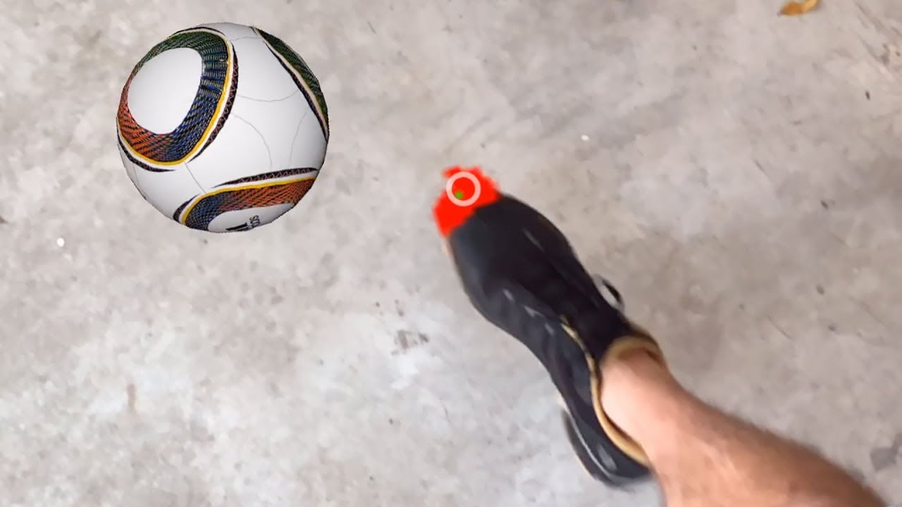 ARKit + CoreML foot detection for AR Soccer - YouTube